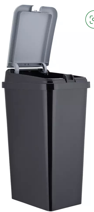 45L Rectangular Touch Top Bin - Recycling 3PK | Bins UK - Free UK Delivery
